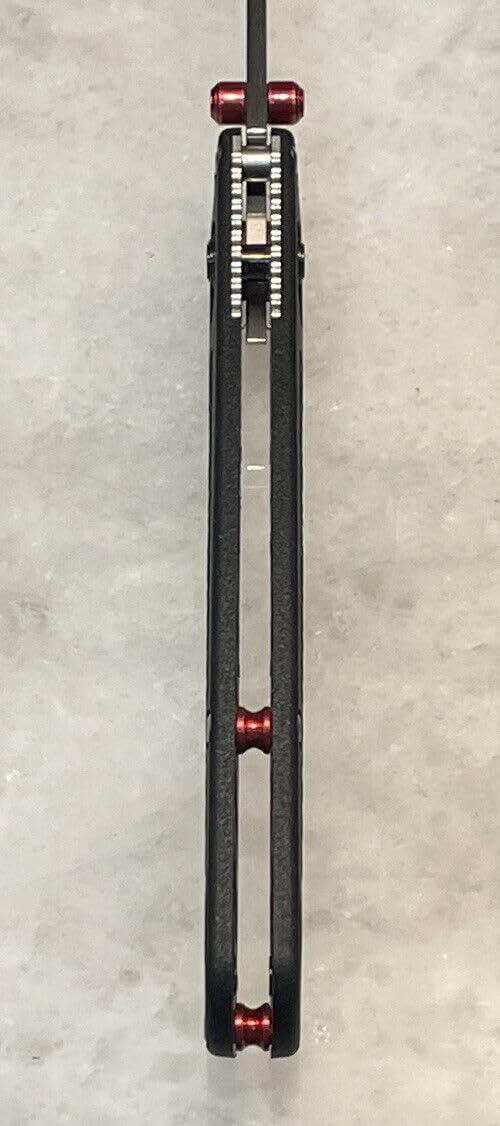 Translucent Red Thumb Stud and Standoffs For Benchmade 535 Bugout Knife
