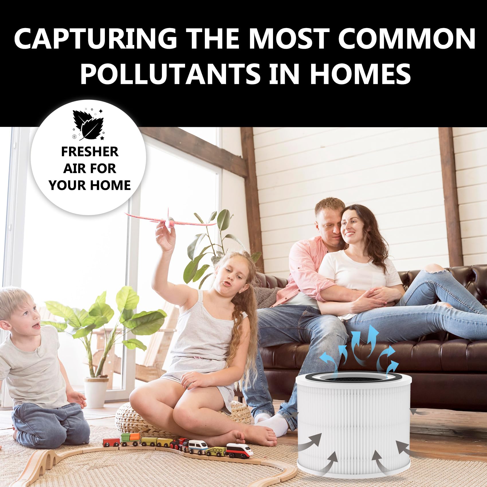 RGBflt 2 Pack 14 True HEPA Filter Replacement Compatible with Puro 240 Air Purifier, 3-in-1 True HP-14 and Activated Carbon Filter