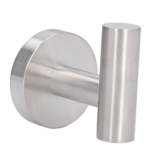 Vifemify 2 Pack Brushed Stainless Steel Bath Towel Robe Hook Round Wall Hanger Hanger Hook Hanger Waterproof High Load Bearing