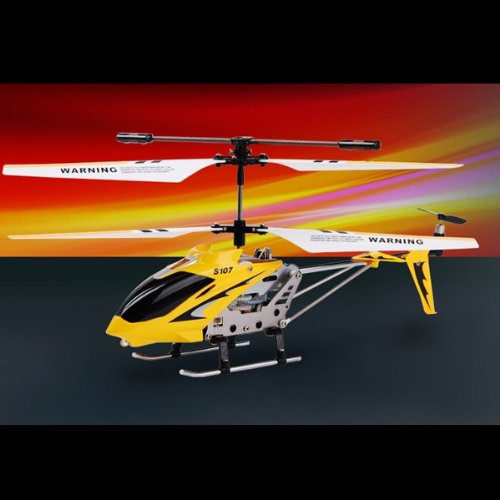 GoolRC Remote Control Helicopter, S107/S107G RC Helicopter for Kids and Adults, 3 Channel Mini Helicopter with Gyro for Boys and Girls (Yellow)
