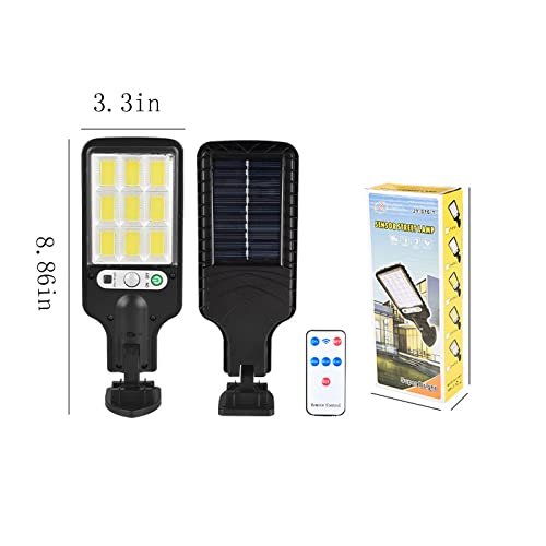 Solar Lights Outdoor Waterproof, Solar Street Light, Solar Powered Street Lights Dusk to Dawning with Motion Sensor Led Floods Light for Parking Lot Drive-Way Garden