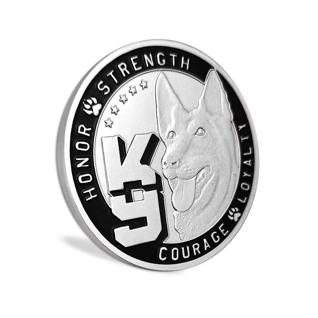Police Dog K9 Challenge Coin Police Officer Canine Prayer Coins Gift