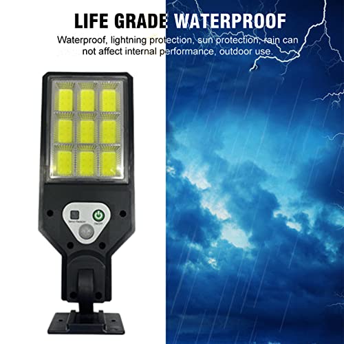 Solar Street Light Motion Sensor - IP65 Waterproof Outdoor Solar Powered Street Lights, Dusk to Dawning with Remote Control, LED Floods Light for Parking Lot, Drive-Way