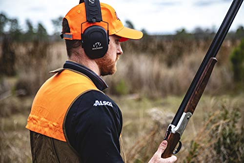 Walker's Razor Slim Passive Earmuff - Ultra Low-Profile Earcups - Black