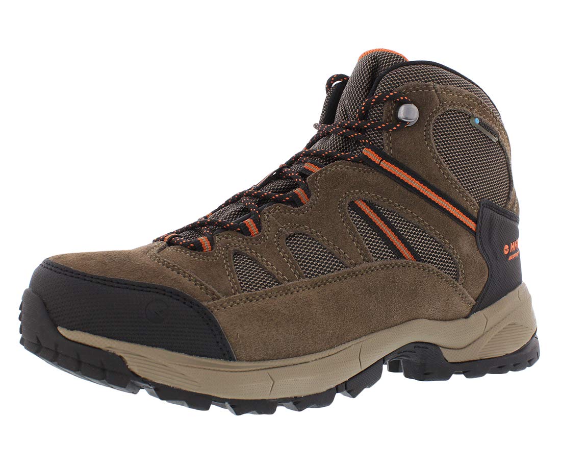 HI-TEC Mens Ridge Mid Brown Hiking Boots Boots 9.5