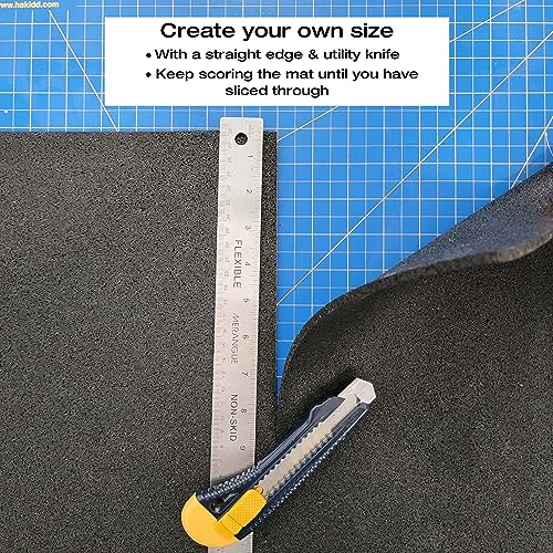 Rubber King Fitness Mat - 3' x 6' x 5mm - A Premium Durable Low Odor Exercise Mat Indoor/Outdoor - Black
