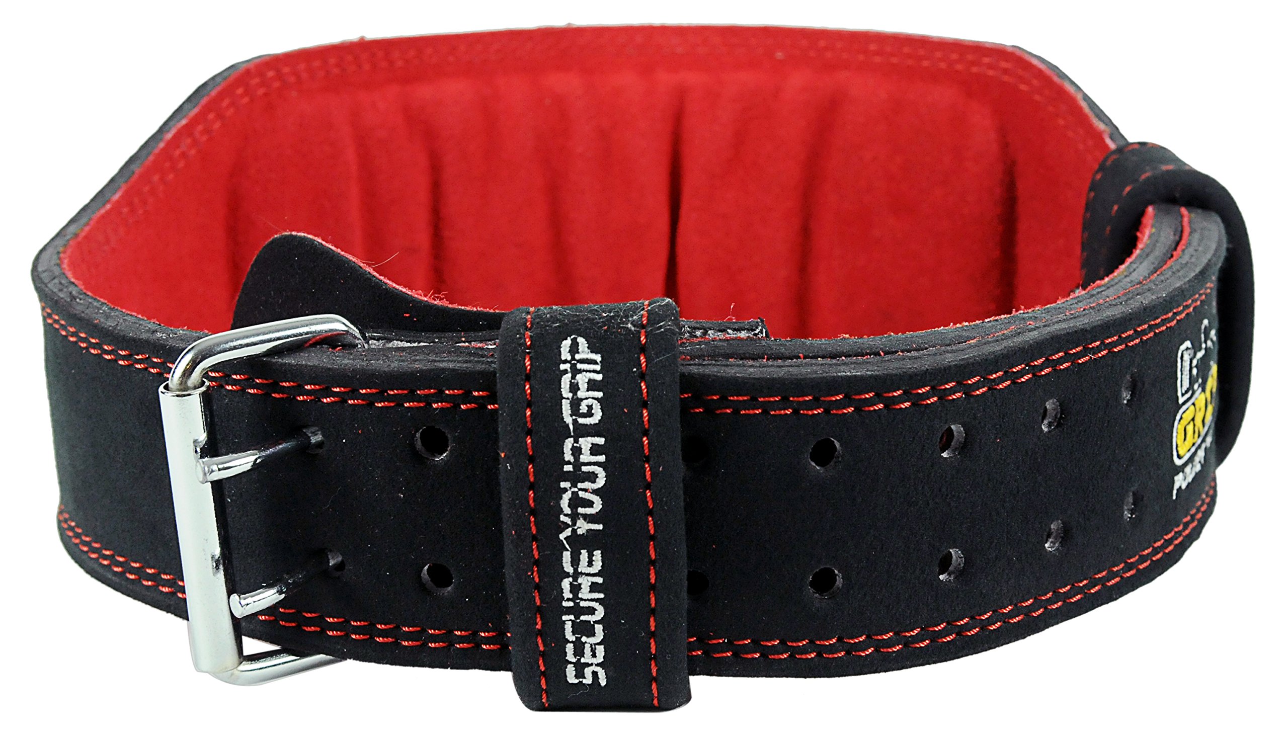 Grip Power Pads Weightlifting Belt Workout Clothes for Bodybuilder Powerlifter Weightlifter Keep Your Core Engaged Back Support (Regular Belts 6" Wide, X-Large 34.5"- 42" Waist Size)