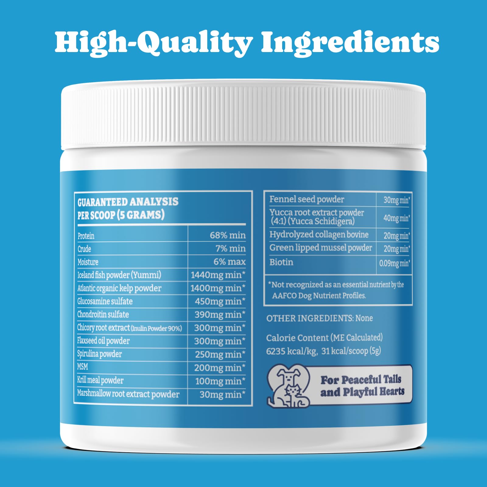 Supplements for Dogs, Dog Supplements Super Blend Powder 9 in 1, Vitamins for Dog, with Iceland Fish Powder, Support Gut Health, Hip and Joint, Multivitamin Support, 6.35oz, Fish Flavor
