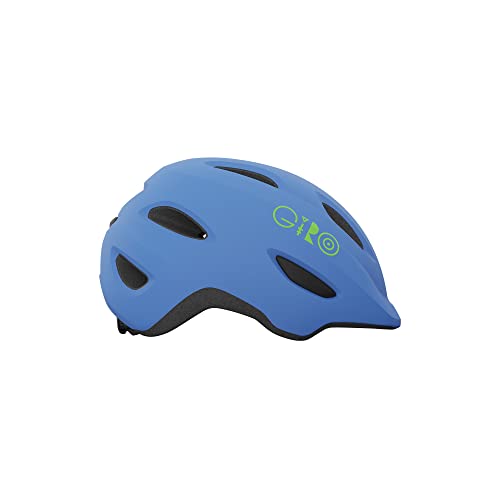 Giro Scamp MIPS Youth Recreational Cycling Helmet - Matte Blue/Lime (2022), Small (49-53 cm)
