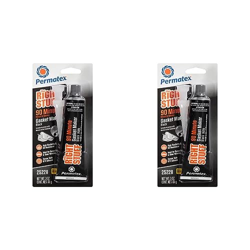 Permatex 25228 The Right Stuff 90 Minute Black Gasket Maker, 3 oz, 1 Count (Pack of 2)
