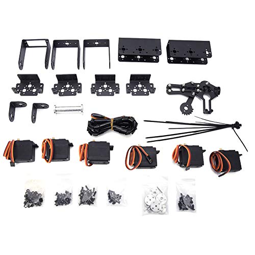 Robot Mechanical Arm, Metal Gear Flexible Steering Aluminum Plate Robot Arm for Industrial Robot Parts
