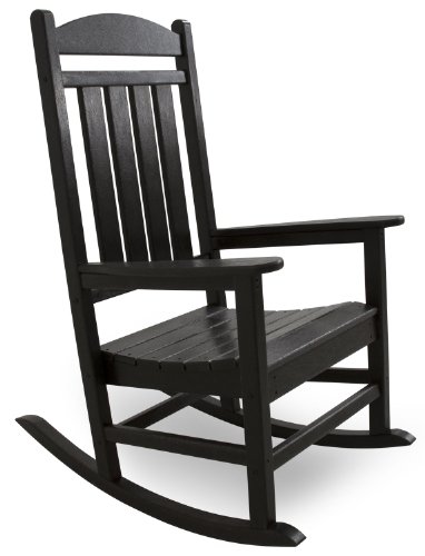 POLYWOOD R100BL Presidential Rocking Chair, Black