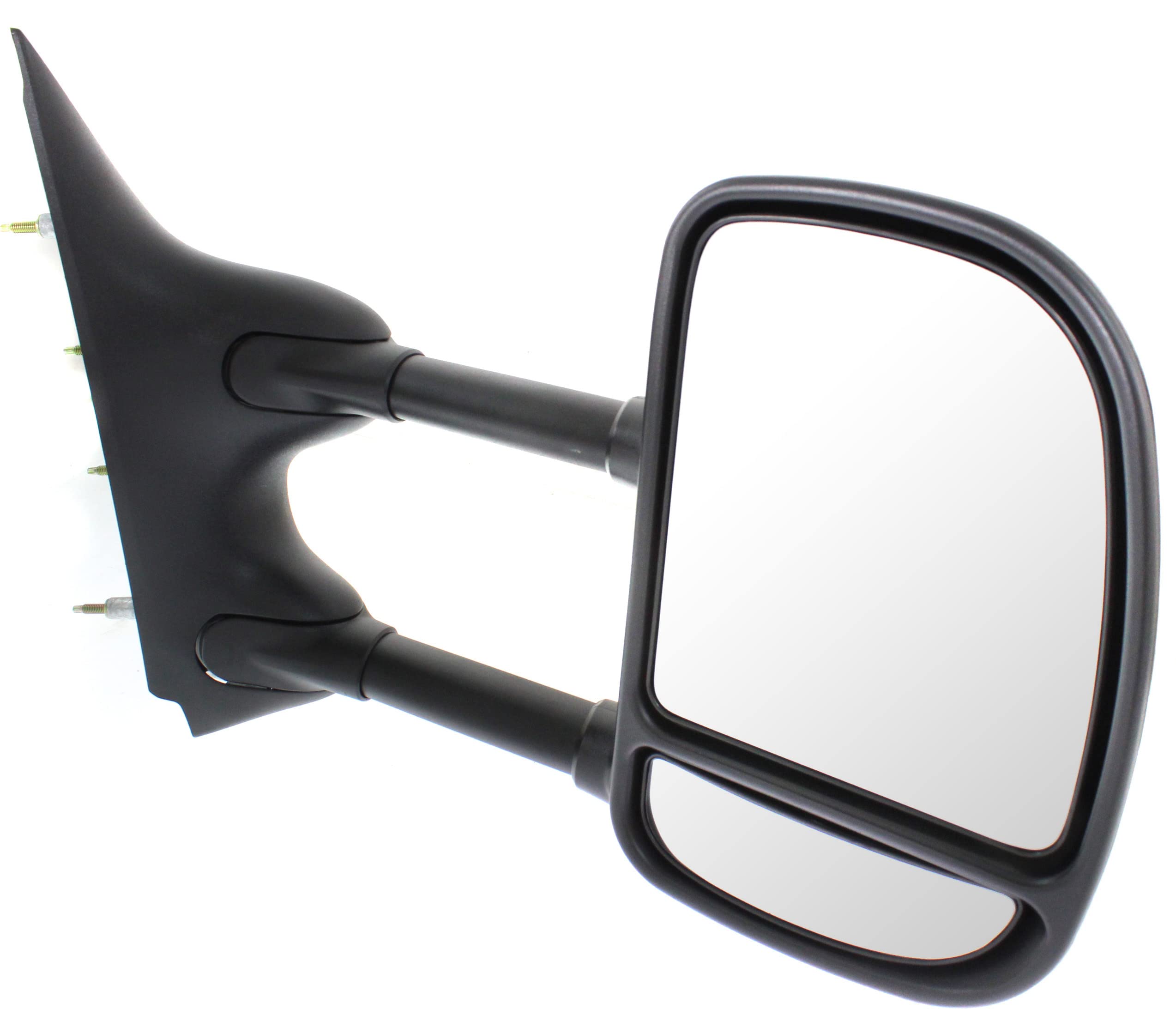 GO-PARTS - Towing Mirror for Ford Econoline Van 2003-2014, Right (Passenger), Manual Adjust and Folding, Non-Heated, Textured, Without Auto-Dimming, Blind Spot Detection, Memory & Signal Light,