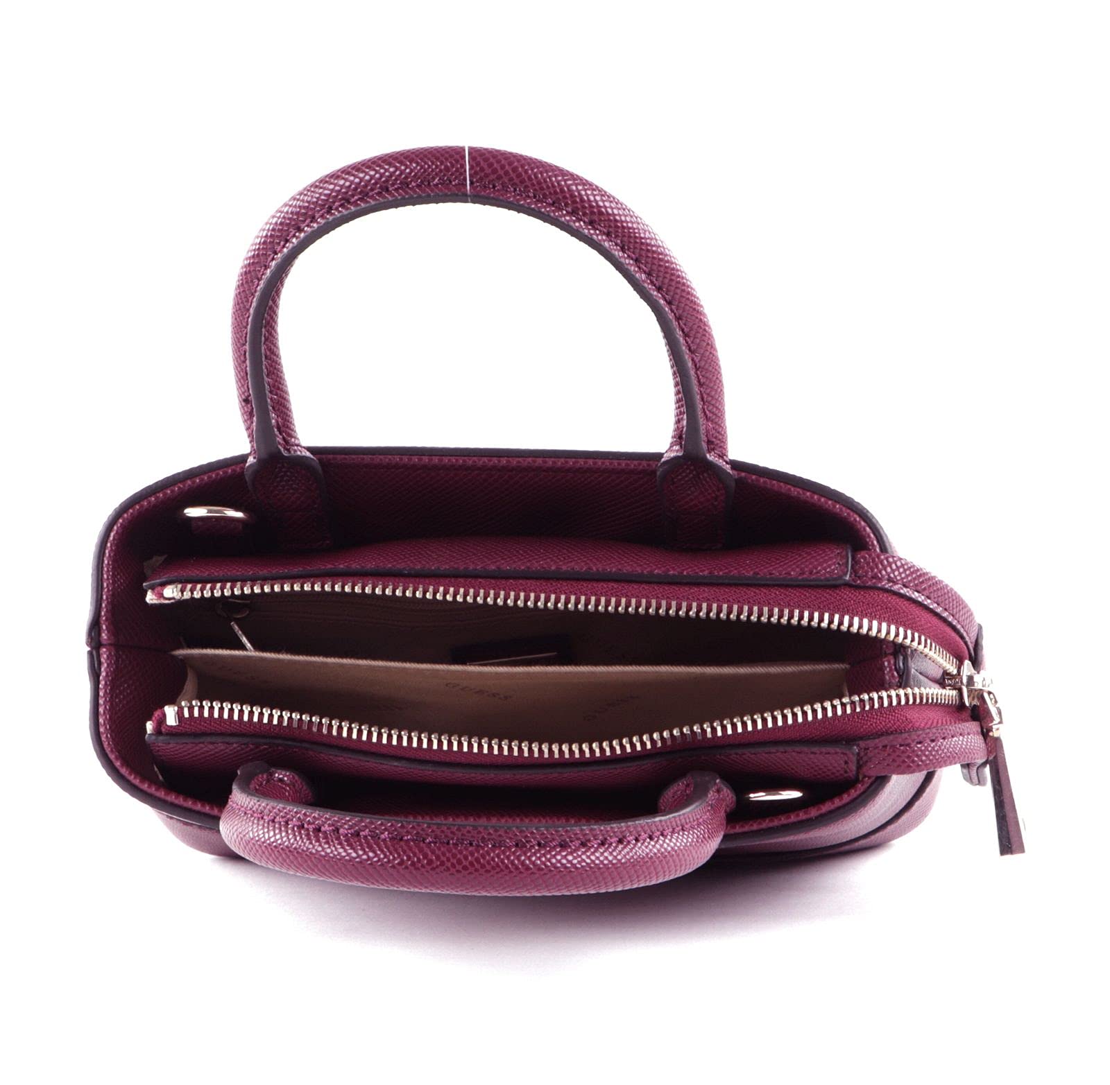 GUESS womens Cordelia Mini Satchel, Burgundy, One size US