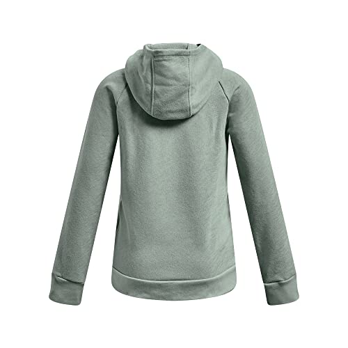 Under Armour Girls Rival Fleece Big Logo Hoodie , (781) Opal Green / / Midnight Navy , Youth Medium
