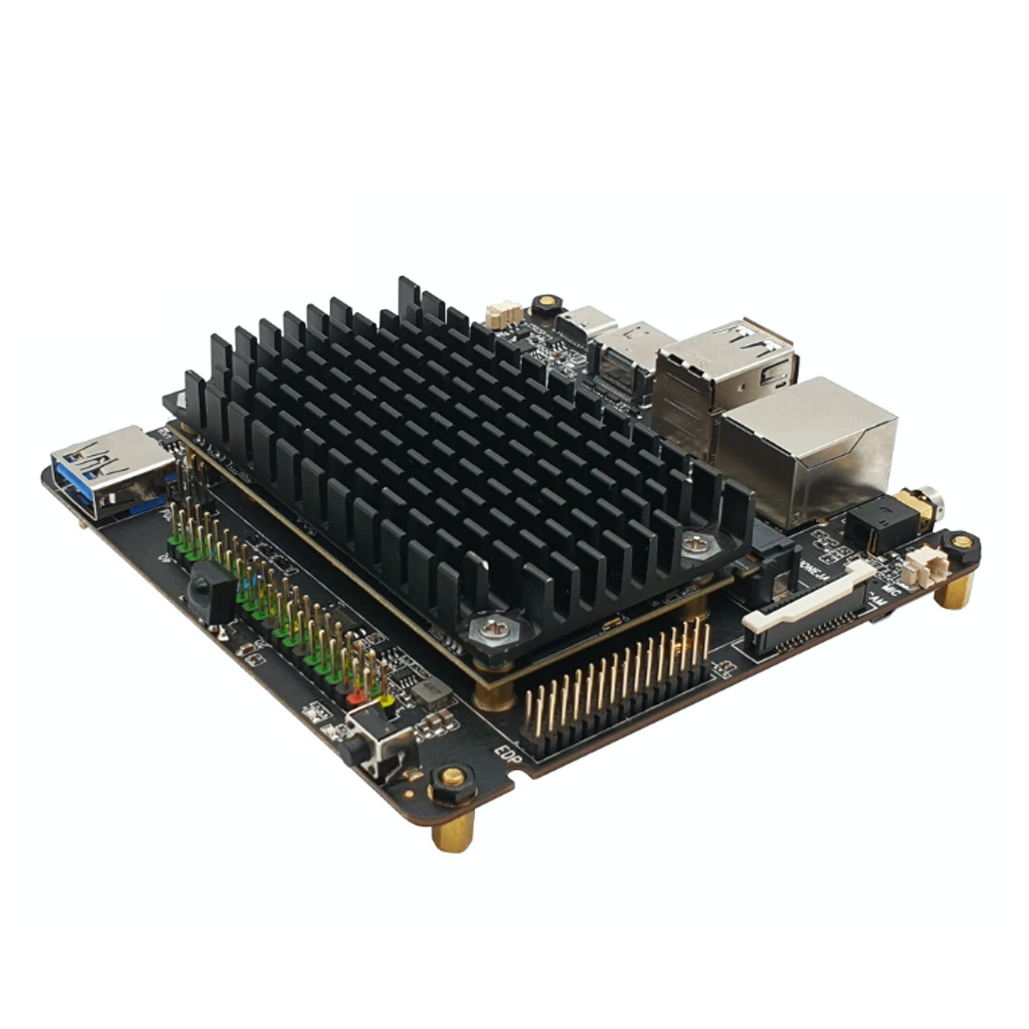 ROCK PI N10 RADXA N10 Designed for AI apps and solutions based on Rockchip RK3399pro (with Acrylic shell, 8GB Ram+64GB EMMc)