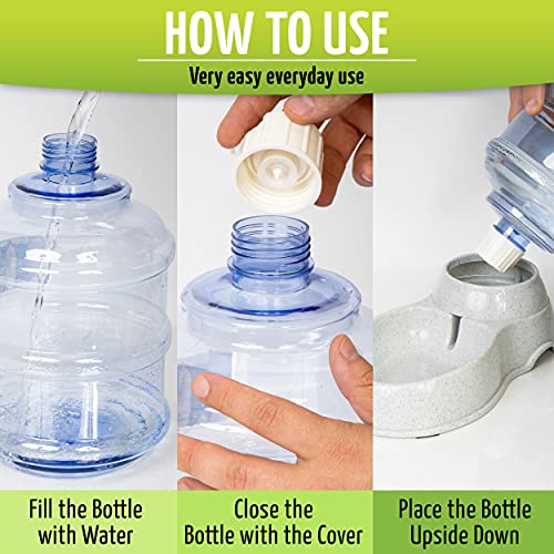 Zone Tech - Premium Quality Durable Self-Dispensing Gravity 3.7 Liters Pet Waterer