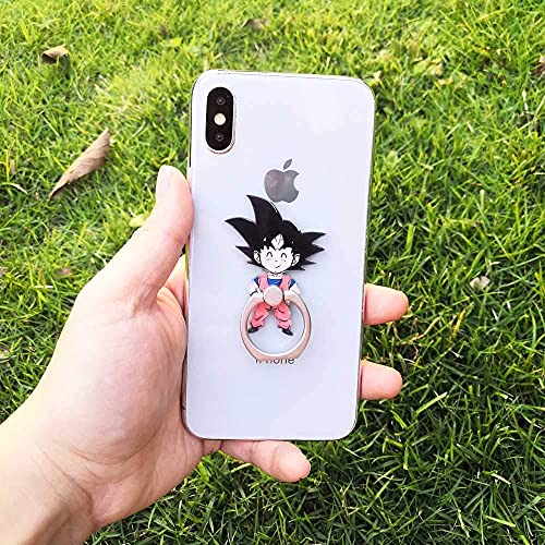 ZOSTLAND 2PCS Super Fighter Gohan Phone Ring,Universal 360°Adjustable Phone Case Finger Grip Stand Holder Desk Stent Mount Car Hook Compatible with iPhone 13 12 11 MAX X Plus iPad (2pcs Monkey)