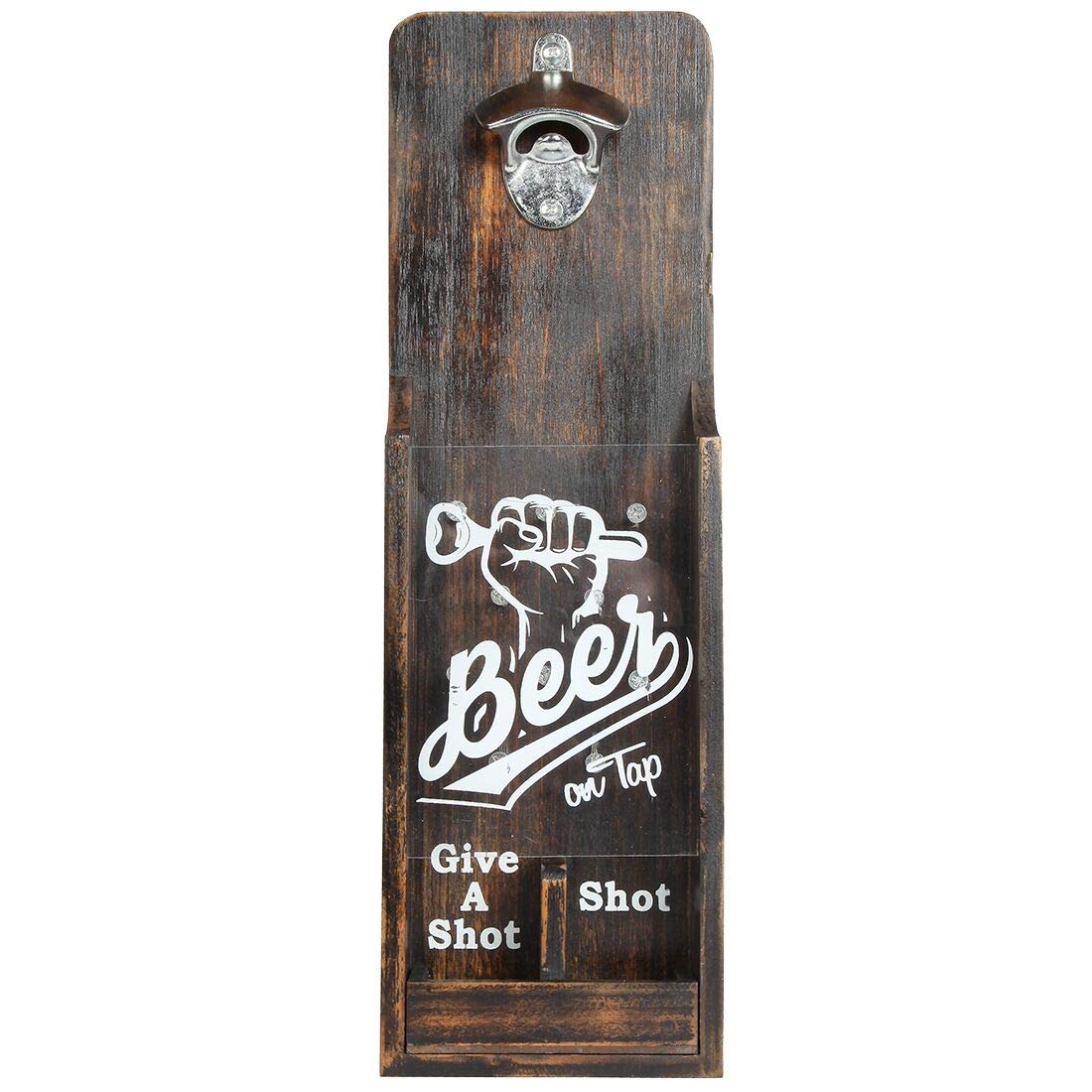Lily’s Home Beer Bottle Cap Shadow Box Game, Wall Mounted Beer Bottle Opener: Beer On Tap. Makes the Ideal Gift for the Beer Lover.