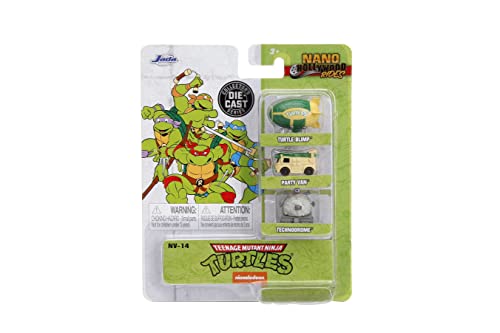 Teenage Mutant Ninja Turtles 1.65" 3-Pack Die-cast Cars, Toys for Kids and Adults