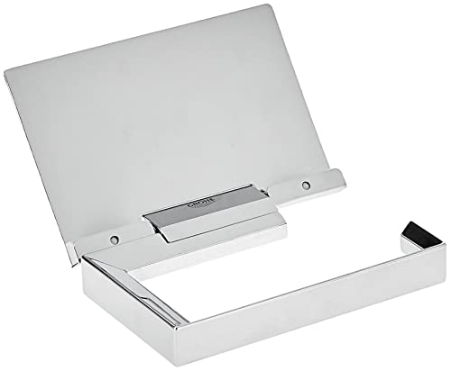 Grohe 40781000 Selection Cube Paper Holder w/Cover, Starlight Chrome