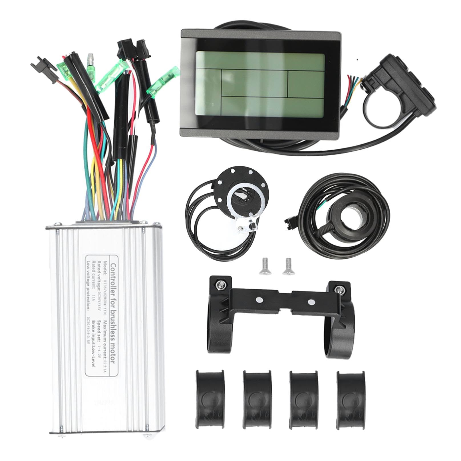 haillusty Your Ride with Our Electric Conversion Kit - E-Bike Controller KT-LCD3 Display Kit 3/4 Motor - 500W Powerful and Efficient Electric Bike Kit-size1