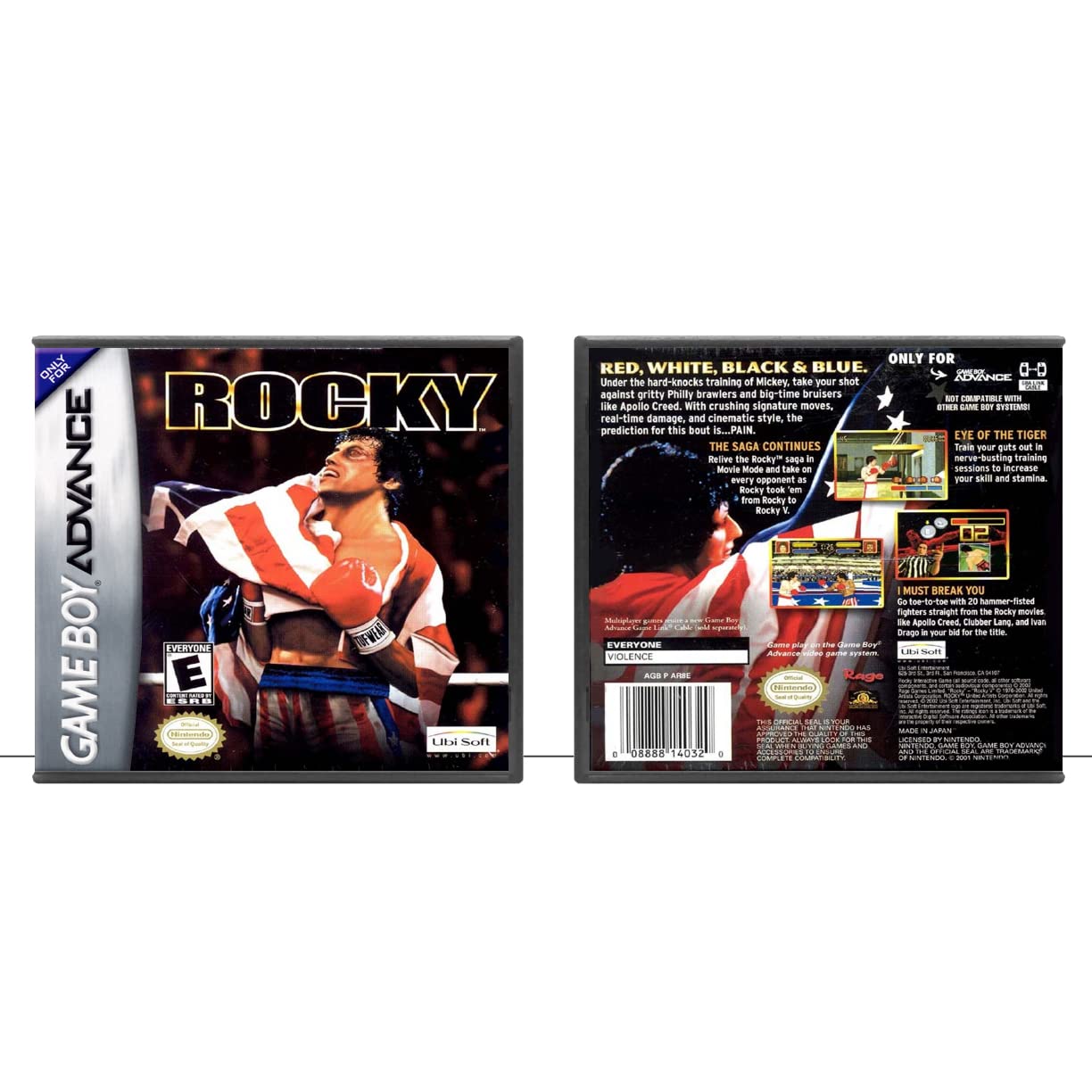 Rocky | (GBA) Game Boy Advance - Game Case Only - No Game