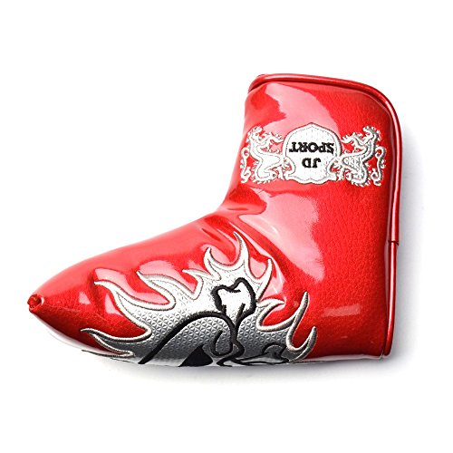 GOOACTION Skull Golf Club Blade Putter Head Cover Magnetic Closure PU Leather Mirror Water-Proof Protector Headcover