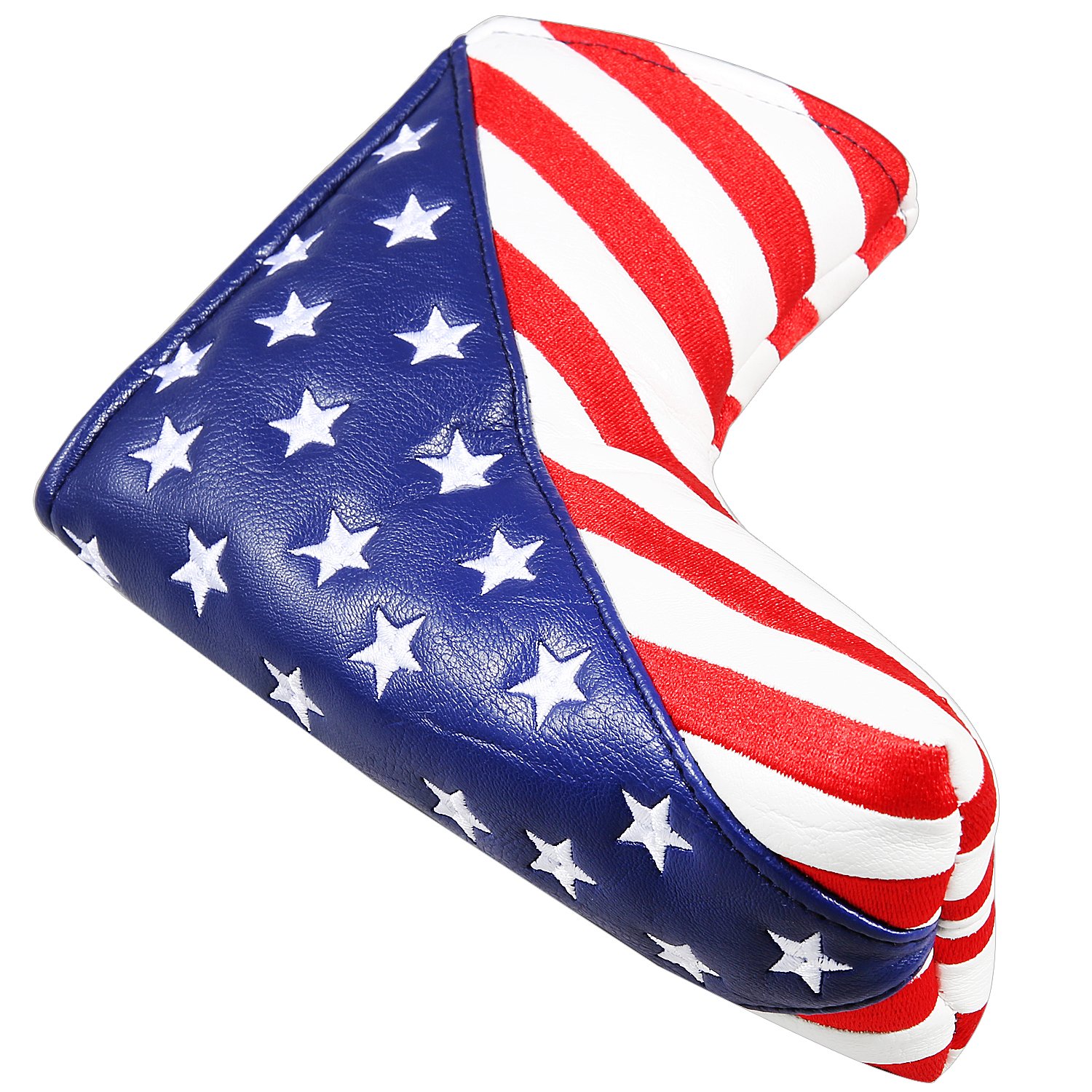 Golf Stars and Stripes Golf Putter Club Head Cover Headcover (for Blade Putter)