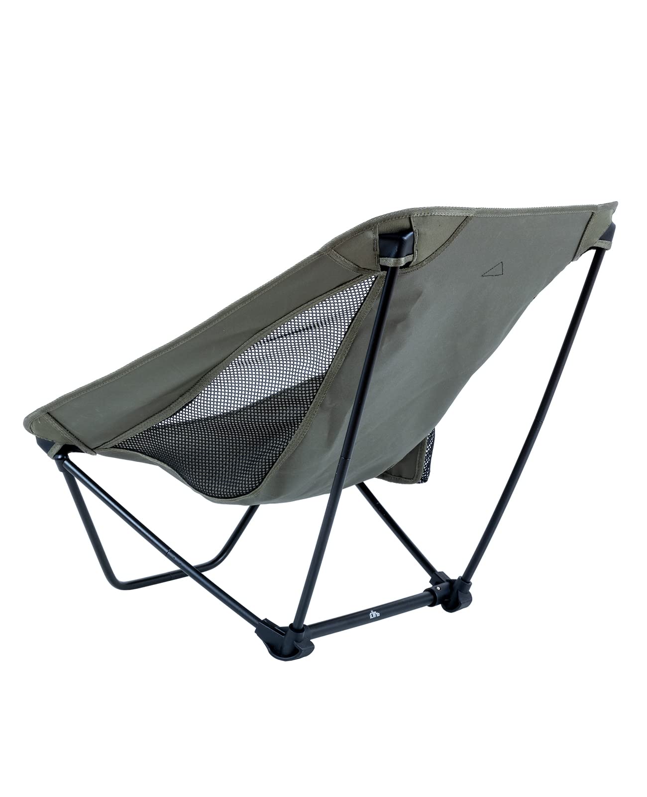 iClimb Low Ultralight Compact Camping Folding Chair with Side Pocket and Carry Bag (Green)