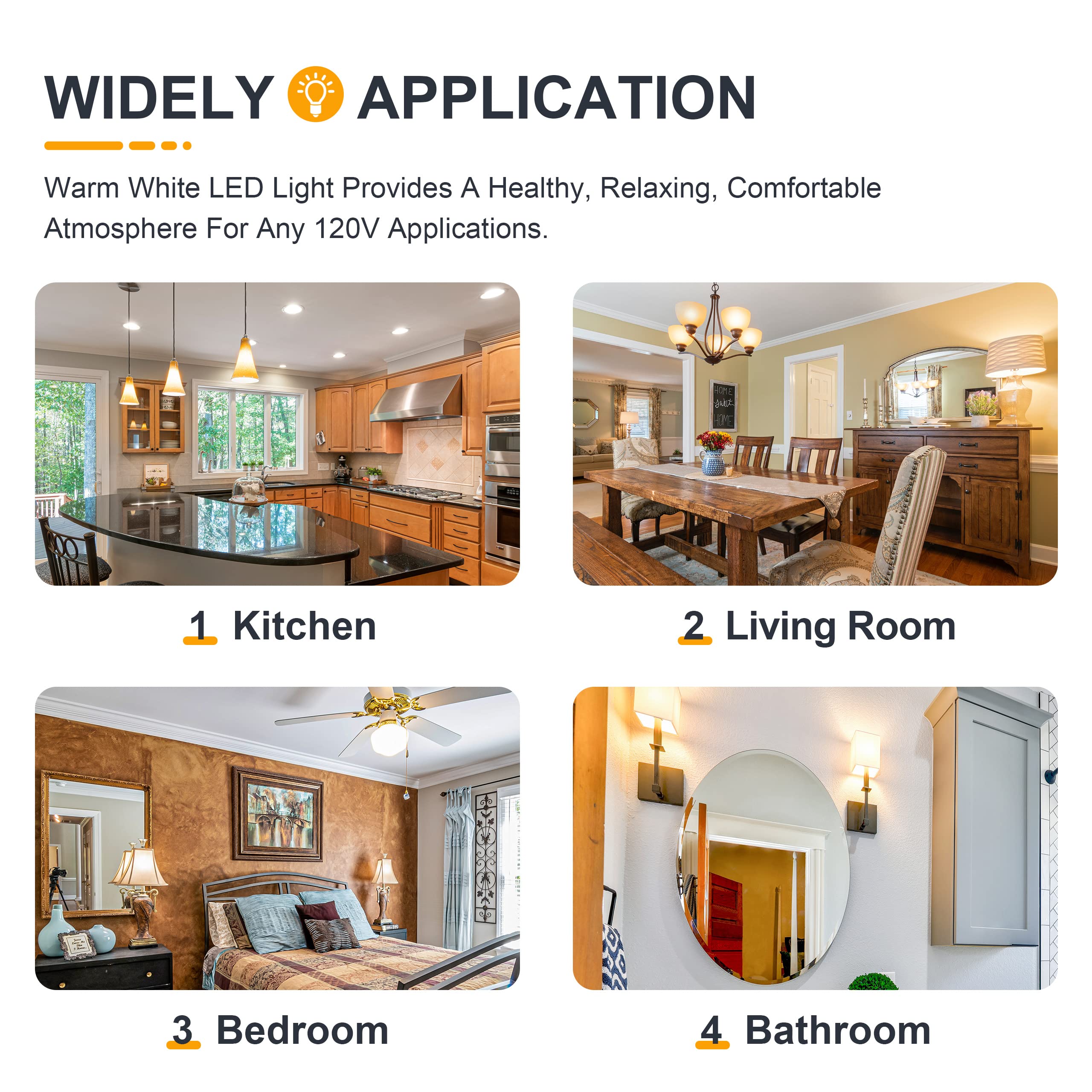T10 LED Frosted Bulb- Dimmable E26 LED Tube Bulbs 40W Equivalent- 2700K Soft Warm- 4W Vintage Tubular Edison Light Bulbs for Chandelier, Cabinet, Desk/Piano Lamp, Mason Jars, Bathroom Vanity- 3 Count