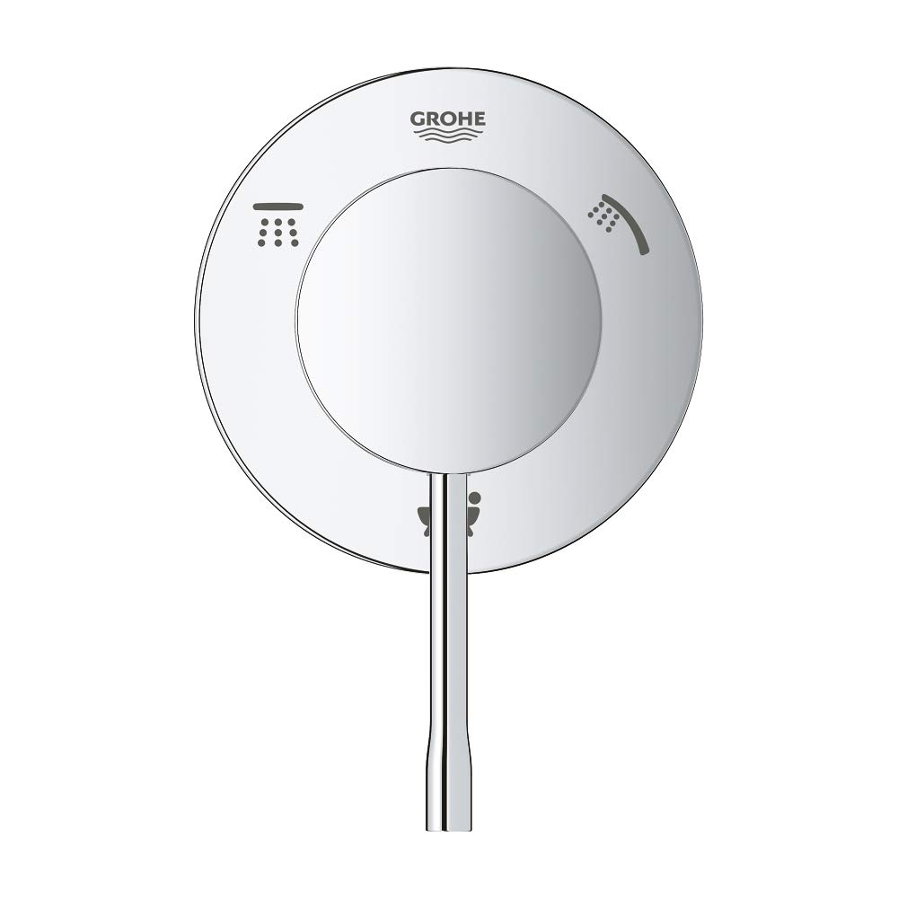 GROHE 29203001 Essence 3-Way Shower Diverter Valve Trim Kit, Starlight Chrome