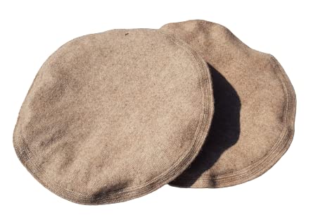 Jegwar Afghani Handmade Hat Chitrali Pakol Cap Peshawari Gift 100% Wool (Oatmeal)
