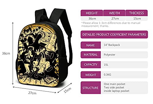 WOLOISO Anime Backpack Large Capacity Laptop Backpack Travel Bag for Women Man