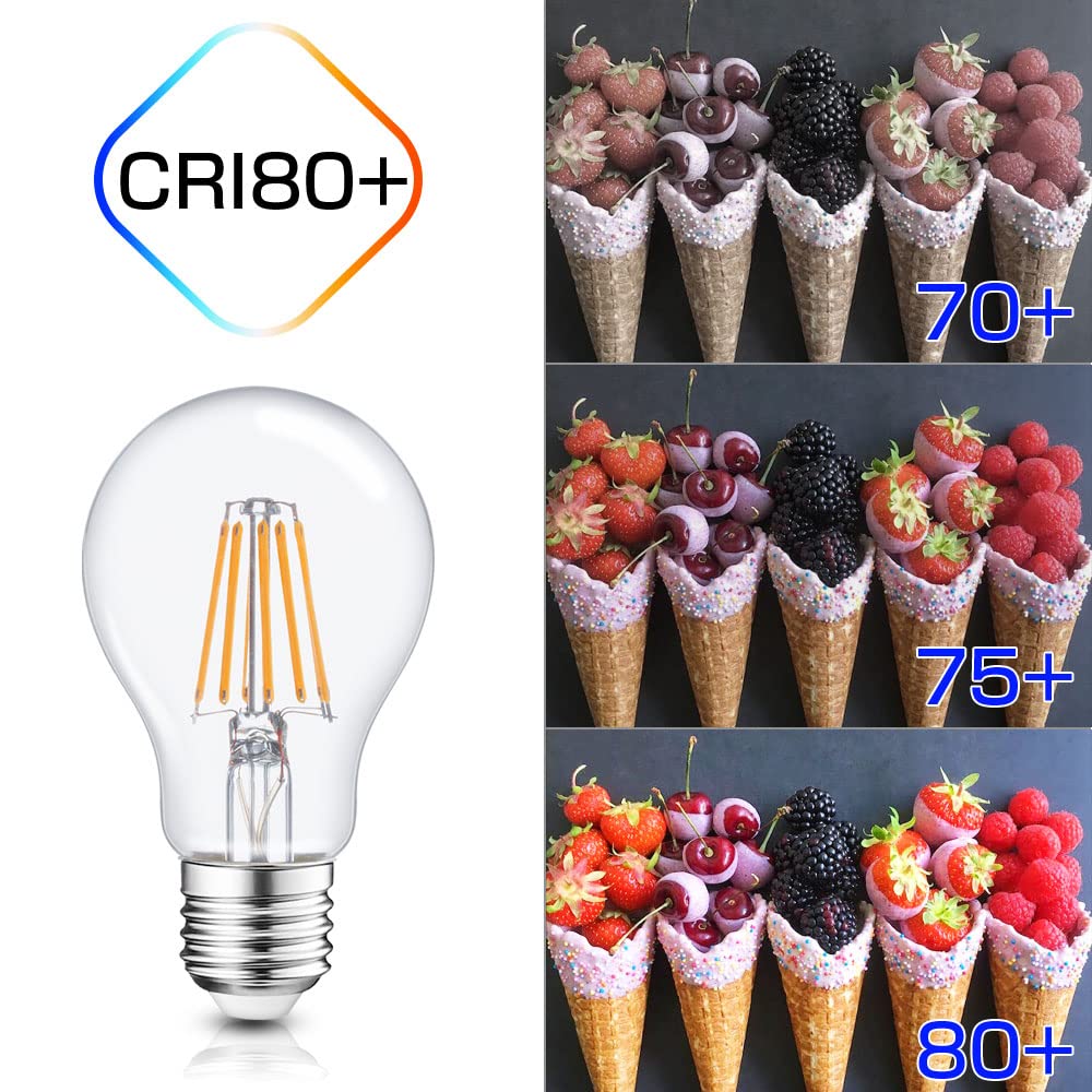 Haian 12V LED Bulb 7W 700Lm E26/E27 Standard Base 60W Equivalent 12 Volt Low Voltage Lights AC/DC 12-24V A19 Lamp,Warm White 3000K,Off Grid Solar Battery System Lighting,RV,Marine LED Lights,6 Pack