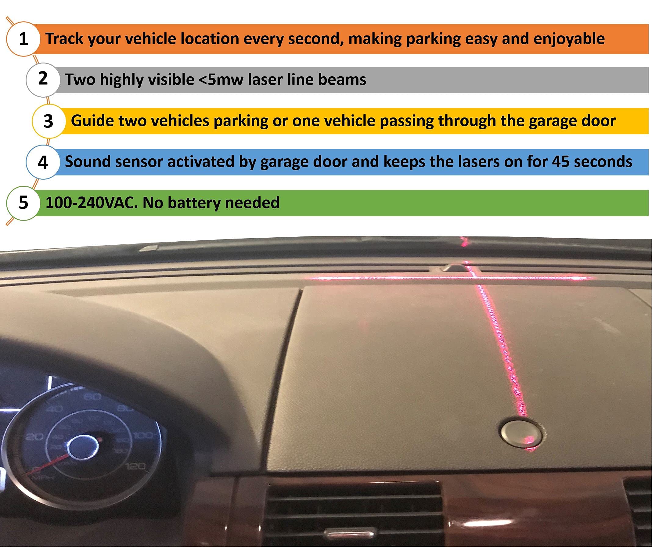 GoodChief Universal Garage Laser Line Parking Assist β an Innovative Way to Easily Park and Guide with Dual Laser Lines Projected on Your Vehicle. Find The Difference on Our Video