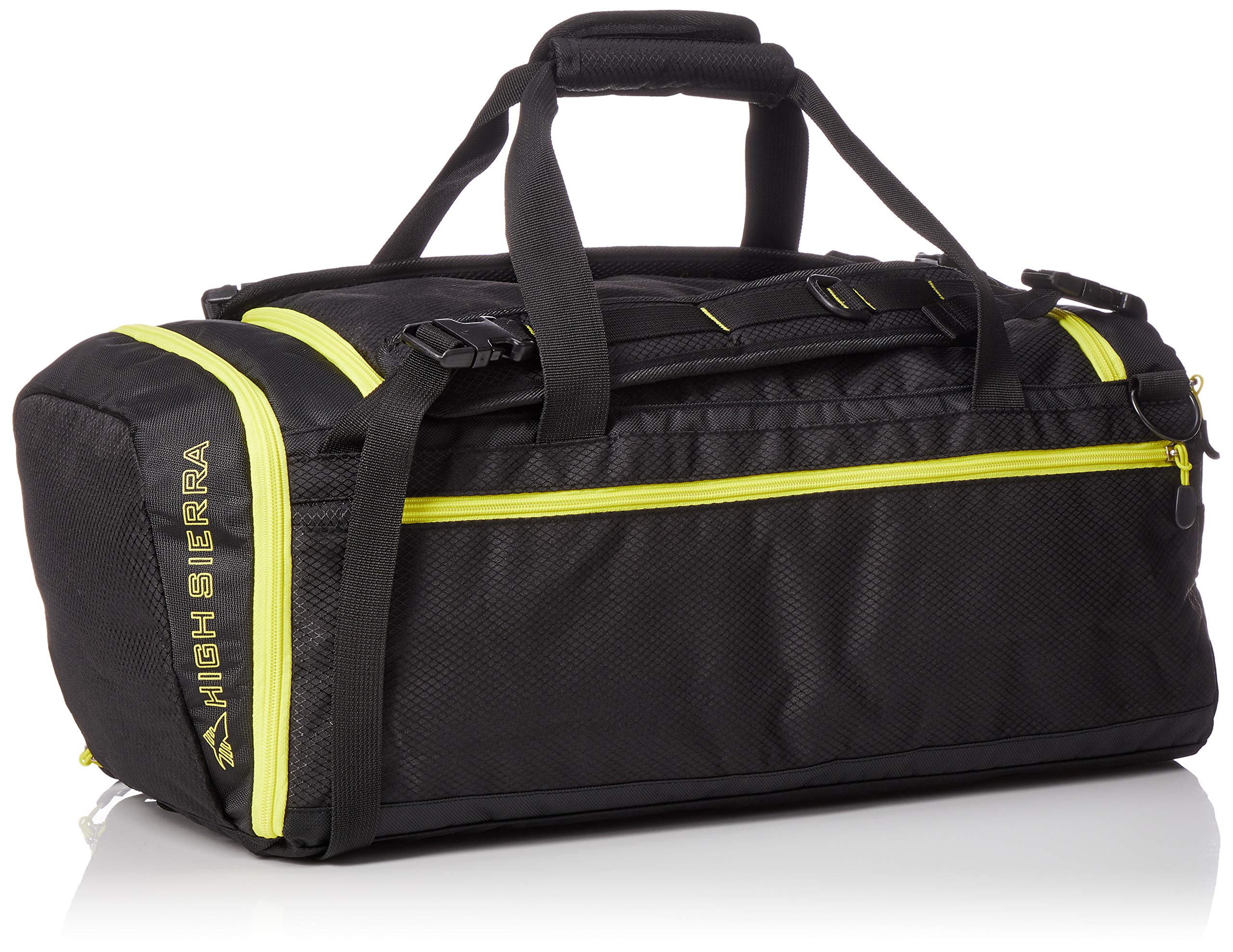 High Sierra(ハイシェラ) Men's Duffel Bag, Black/Yellow