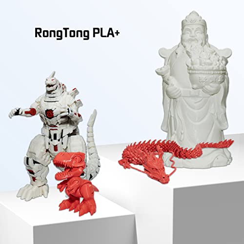RongTong 3D Printer Filament PLA Plus (PLA+) 1.75mm Black, PLA + Filament 1kg Spool (2.2lbs) Toughness, 3D Printing Filament PLA Pro, Fit Most FDM Printers, Dimensional Accuracy +/- 0.03mm