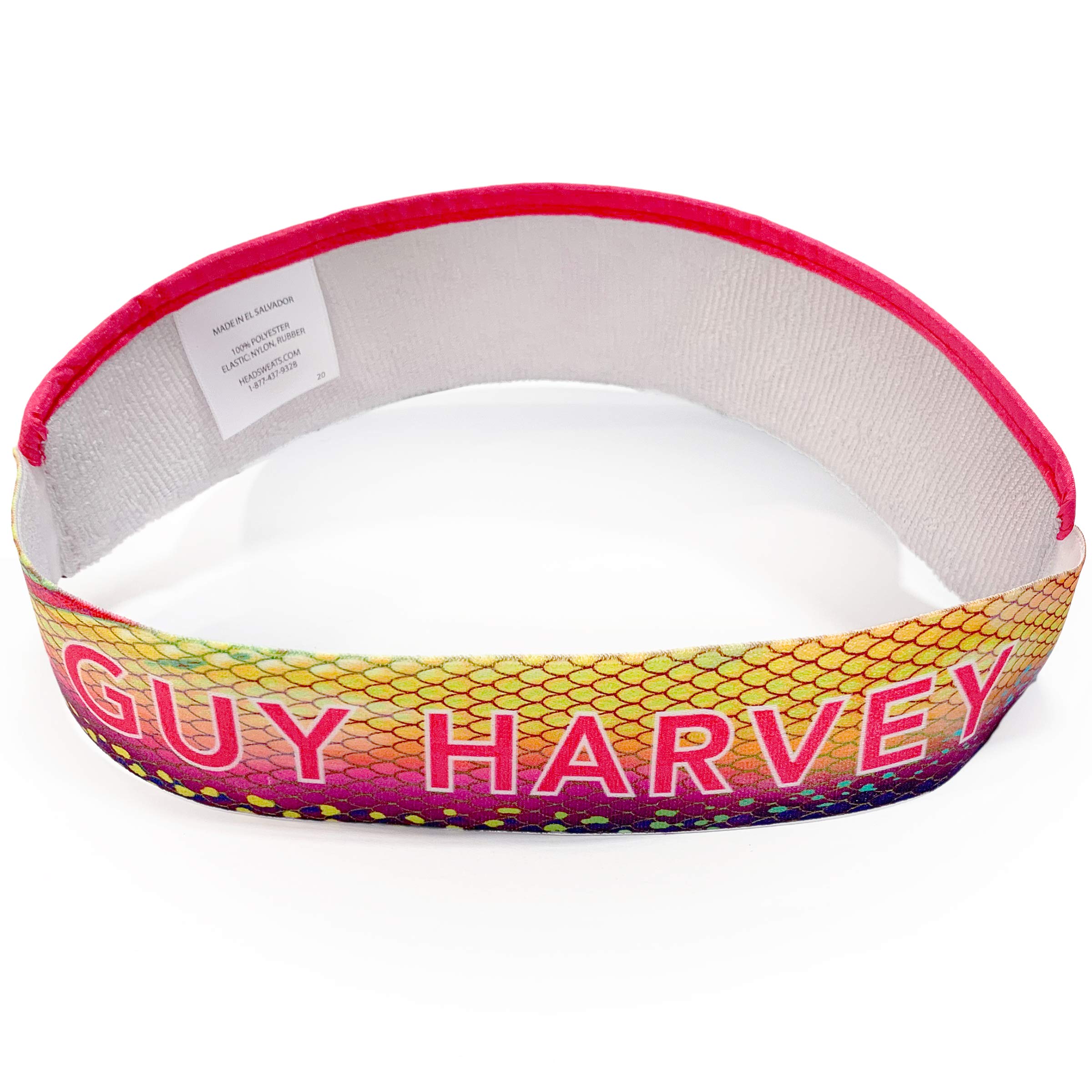 Guy Harvey Tropical Fish Race Visor, Tropical Fish, One Size