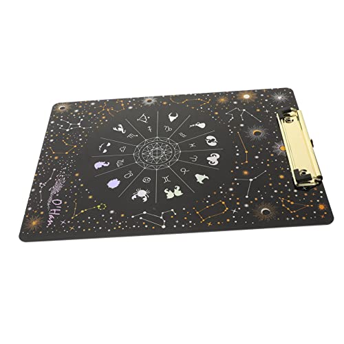 STOBOK 4pcs Teacher A Folder Board Size Portable Profile Clipboard Pattern Holder for Clip Folders Document Practical Low Letter Clipboards Conference Office Writing Exam Paper