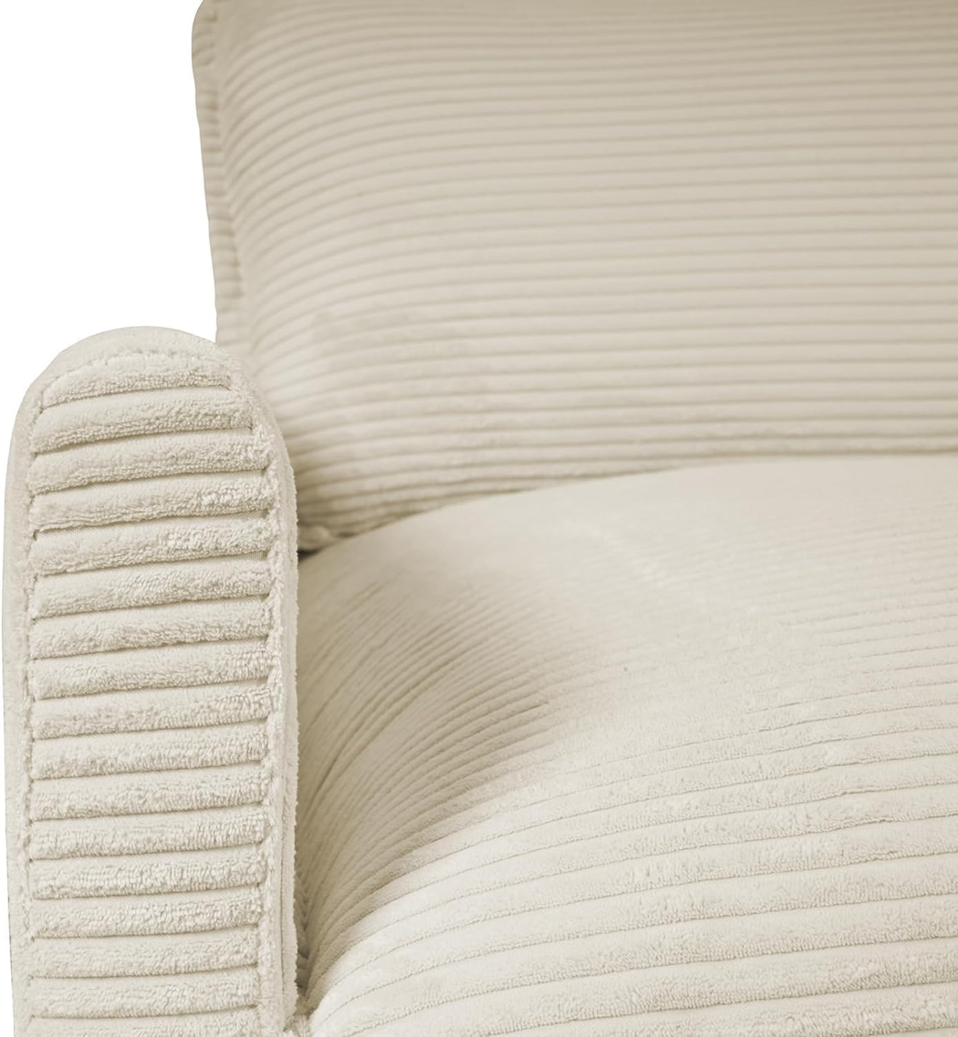 ROWHY Armrests for Modular Sectional Couch, Set of 2 Corduroy Left and Right Armrests, Convertible Armrests for Living Room, Bedroom and Guest Room, Beige