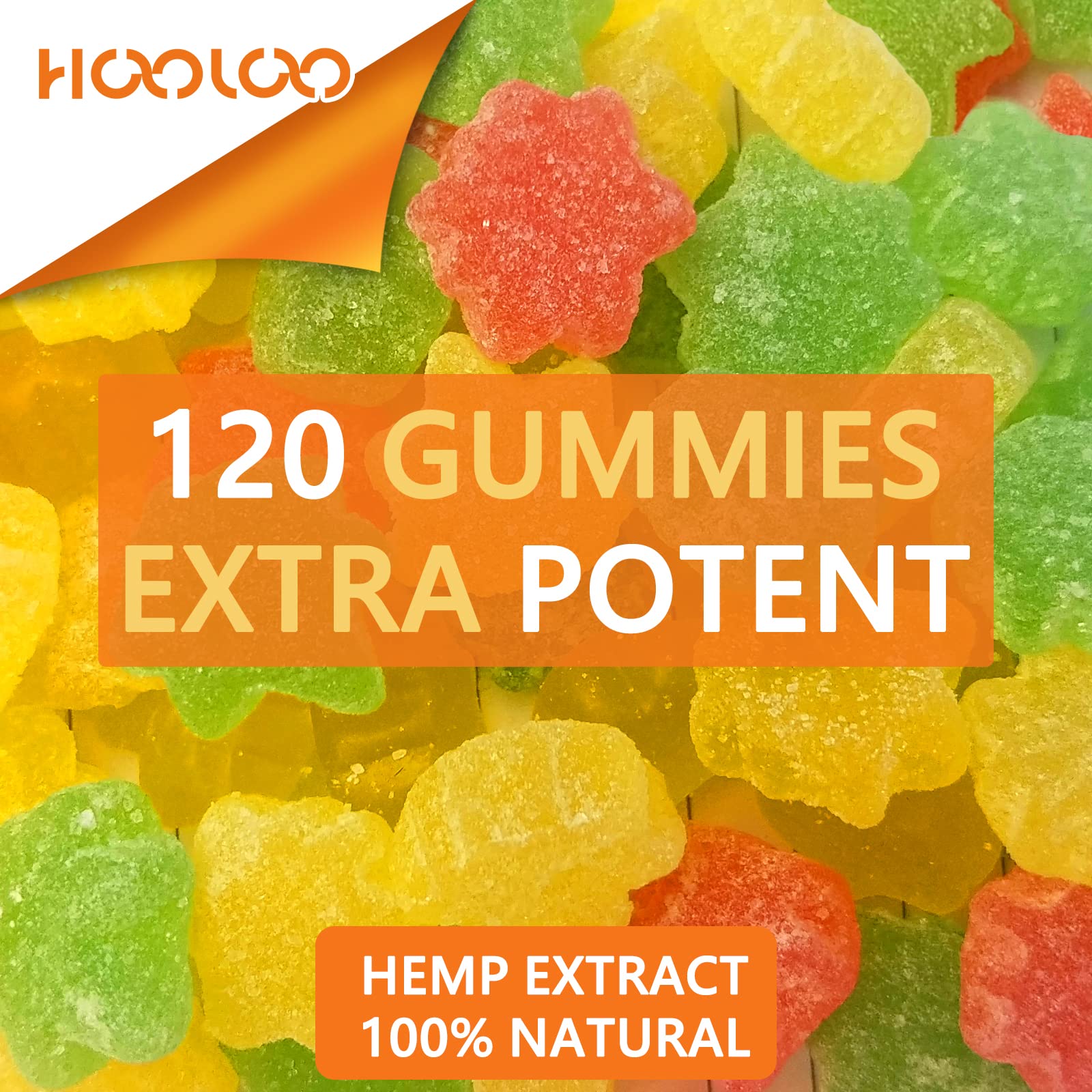 Hemp Gummies 100,000mg for Deep Sound Bedtime Support and Discomfort Relief, Fruity Hemp Gummy Infused Omega 3, Vitamins, Made in USA