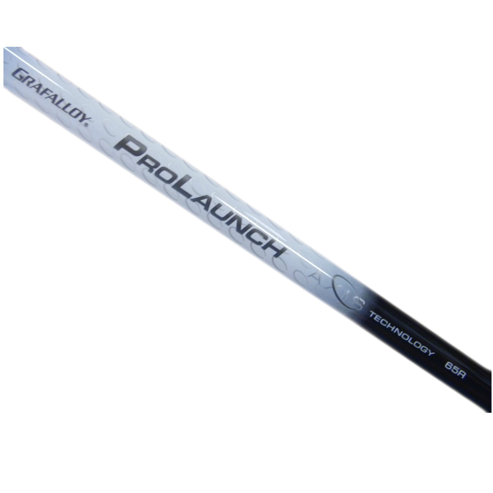 Grafalloy Prolaunch Axis White Regular Flex Driver Shaft with Taylormade M1 M2 Adapter and Grip Ltd. Edition