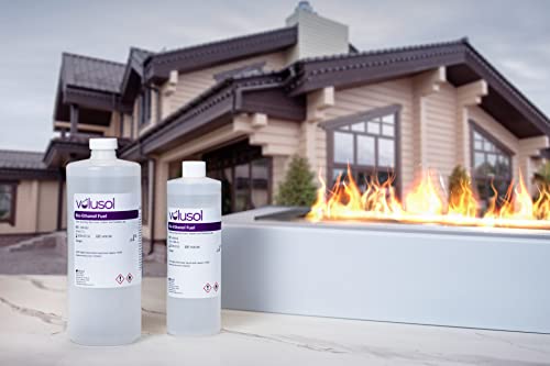 Volu Sol Fireplace Fuel, Ventless, Bio-Ethanol, Clean Burning/Eco-Friendly (1000mL /32 oz.) (Pack of 3)