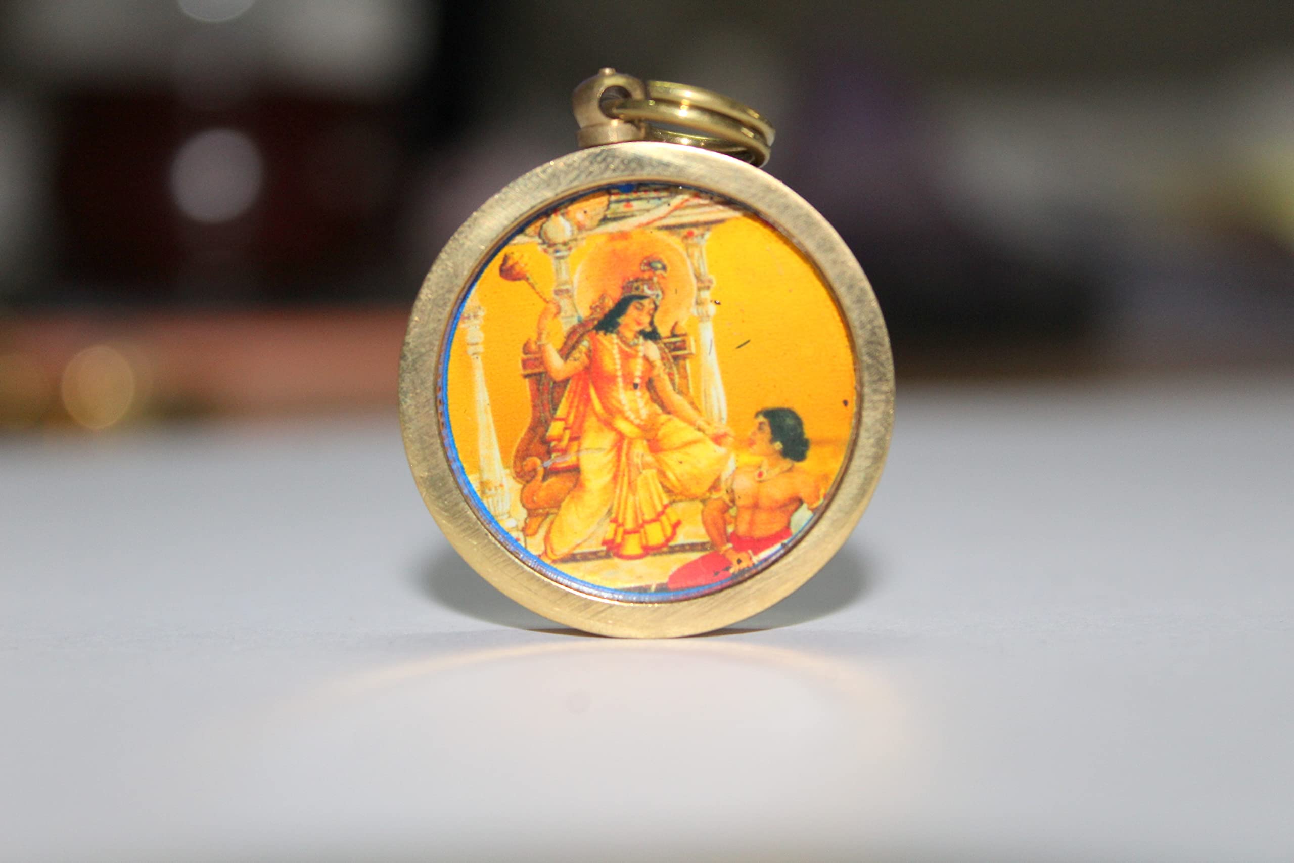 Jet Unique design BAGLAMUKHI Yantra Pendant Remove Negativity positive energy unisex Pendants Good look Pendant (Baglamukhi Yantra)