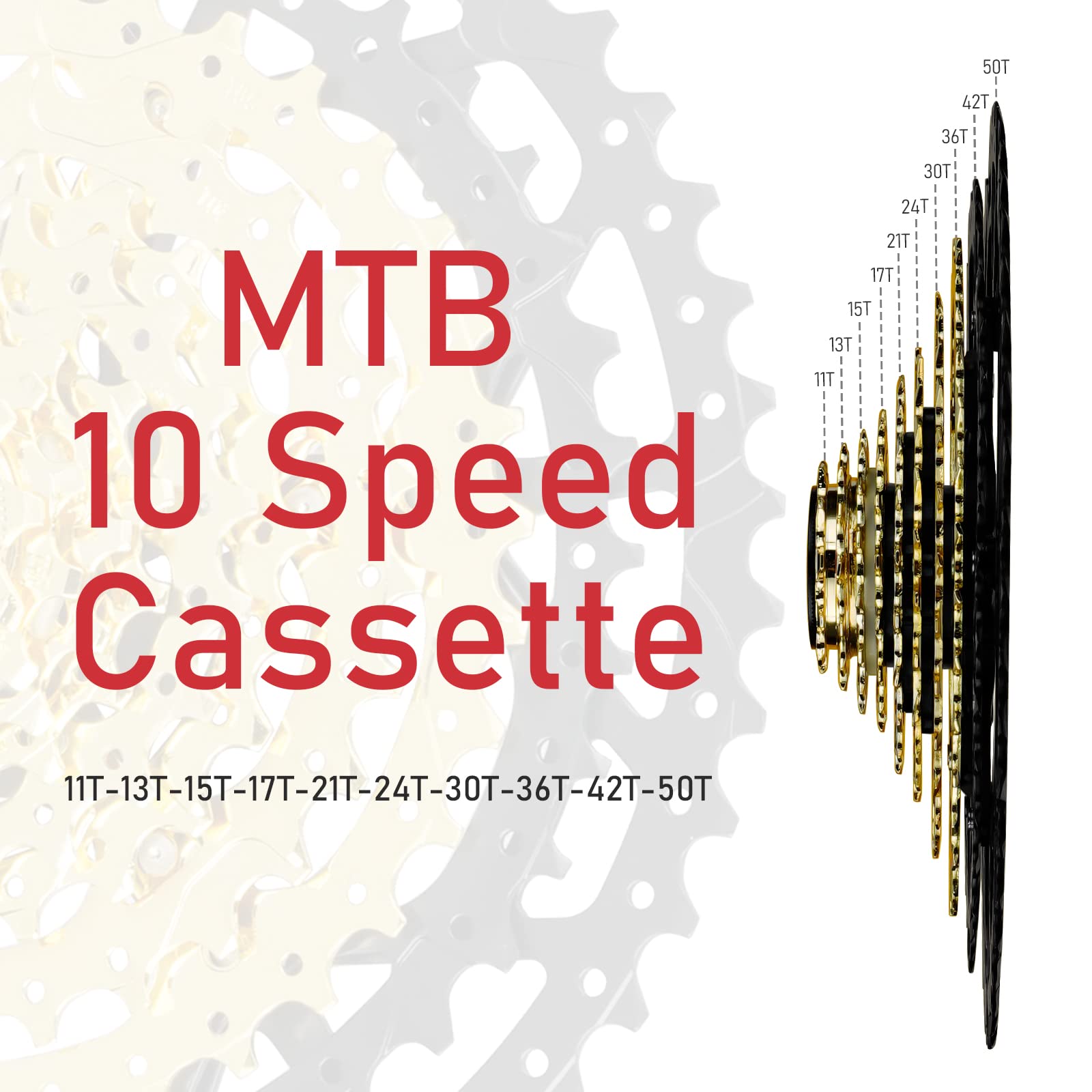 Nuo desire 10 Speed Cassette,11-40T,11-42T,11-50T