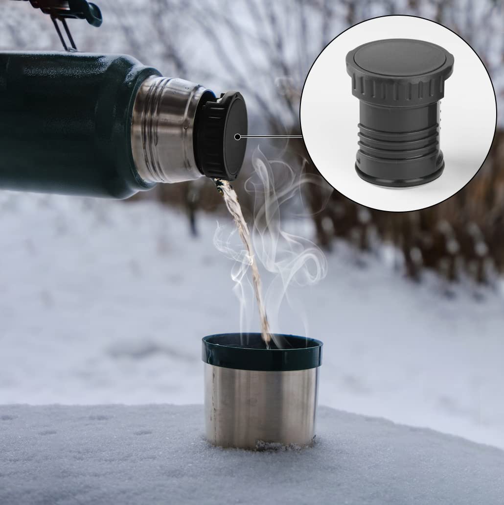 LUAATT Thermos Replacement Stopper,2 Pack Black Water Leakage Prevention Stopper For Stanley Classic Stainless Steel Vacuum Bottle(1.1 QT/1.5QT/2 QT)