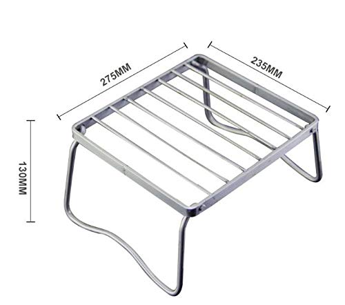 HALOU Family Party Barbecue Grill Outdoor Stainless Steel Portable Folding Barbecue Grill Garden Rack Lightweight Kitchen Tools