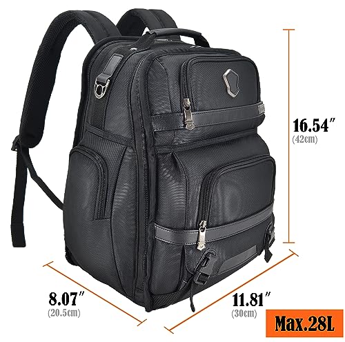 Welkinland Business backpack, Executive backpack, Tech backpack, Commuter backpack men, Professional mens leather business backpack,15 inch backpack for women,Laptop backpack for men,Tech backpack men