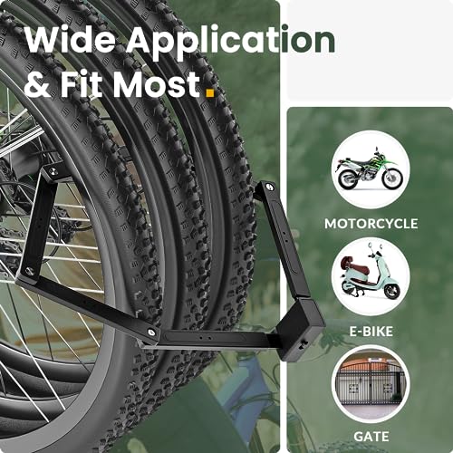 Titanker Folding Bike Lock for Bicycle - 100cm Long Foldable Bike Locks with Keys and Mount, Heavy Duty Anti Theft Bicycle Locks Compact Hardened Steel Bike Lock for Electric Bikes Motorcycles Scooter